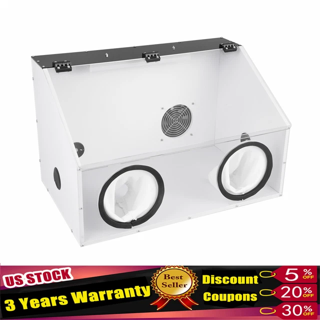 DUST BOX ENCLOSED Electric Grinding Table Polisher Dust Box Acrylic ...