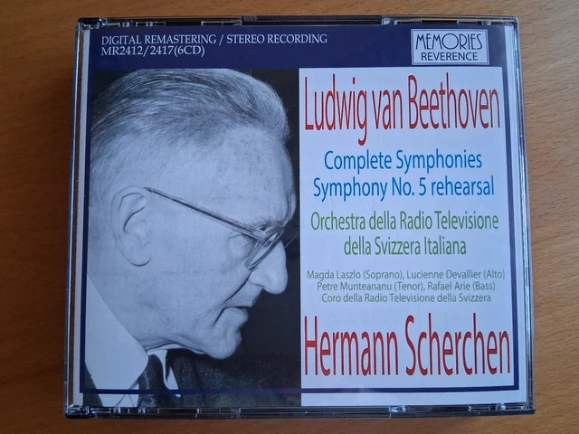 💿 6 CD Ludwig van BEETHOVEN COMPLETE SYMPHONIES . Hermann SCHERCHEN MR2412/2417 EUR 50,00 ...
