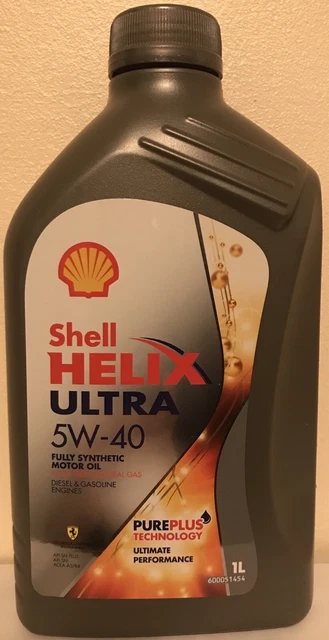 SHELL HELIX ULTRA 5W-40 5W40 Fully Synthetic Engine Oil - 1 Litre 1L £ ...