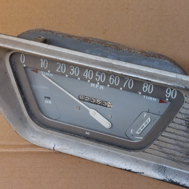 FORD ANGLIA SPEEDOMETER and Surround - Dashboard Speedo Gauge/Switches ...