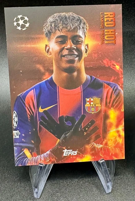 TOPPS MATCH ATTAX UCL UEFA 2025/2026 25/26 # Lamine Yamal - Red Hot ...