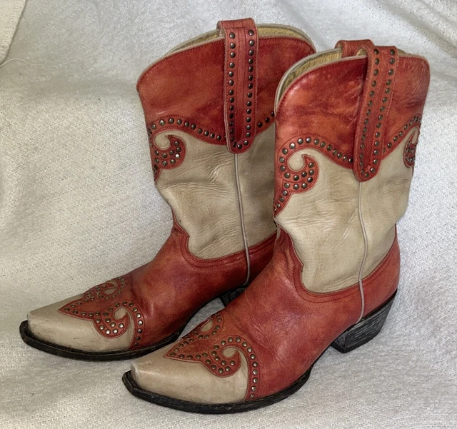 YIPPEE KI YAY Old Gringo Red Leather Cowboy Boots - Size 8 £218.33 ...