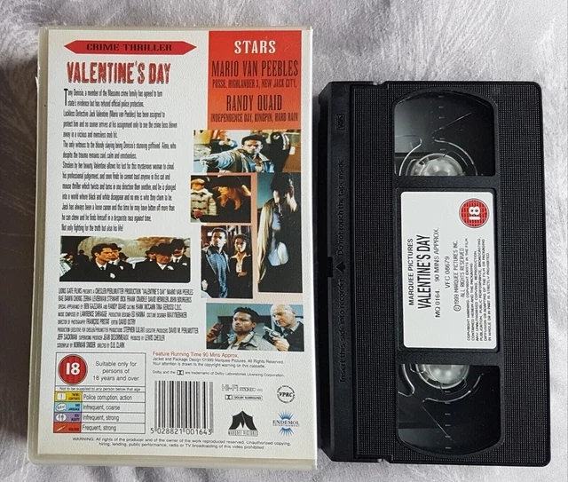 VALENTINES DAY (VHS) BIG BOX - Mario Van Peebles + Randy Quaid + Rae ...