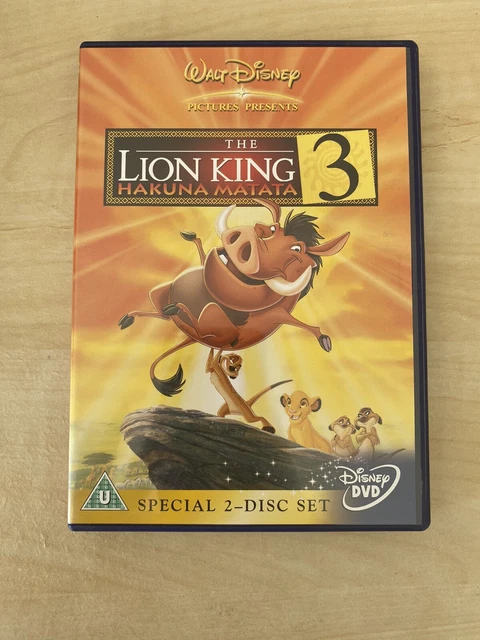 THE LION KING 3 - Hakuna Matata DVD (2004) Bradley Raymond cert U 2 ...