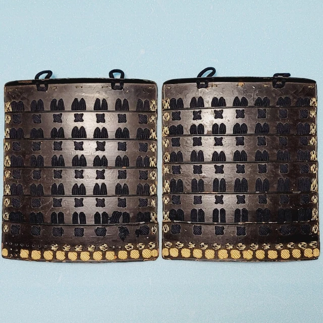 SLEEVES EDO PERIOD Life-size Armor arms samurai military commanders ...