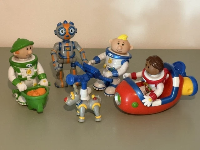 CBEEBIES LUNAR JIM Figures Set - Ripple, Ted, Eco, Rover & Part Of ...