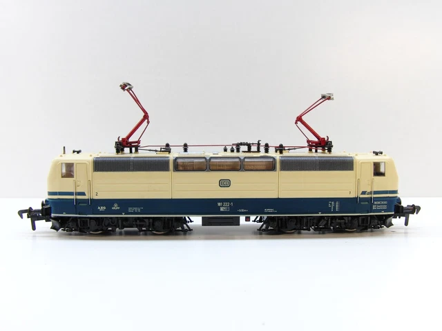 ROCO H0 4142 locomotiva elettrica BR181 222-1, FERROVIE, DC, luce, TOP ...