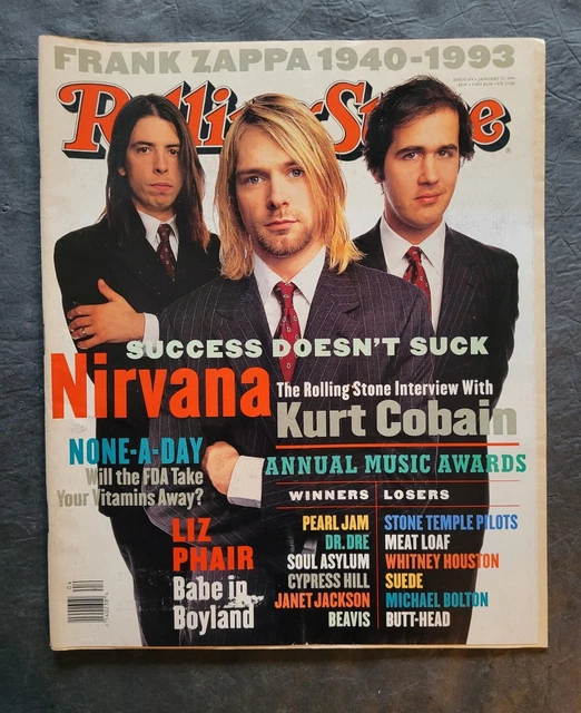 Rolling Stone Magazine Issue 674 January 271994 Nirvana Zappa Memoriam £2998 Picclick Uk 5609