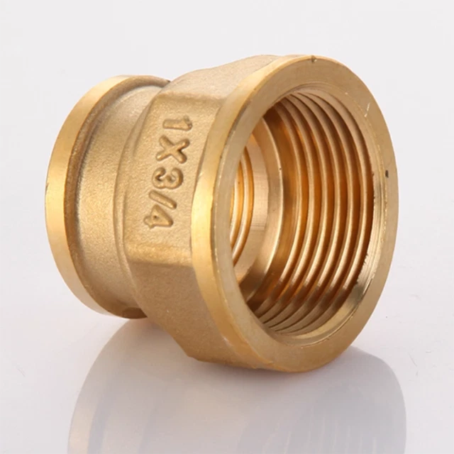 BRASS FEMALE THREAD Coupler Joiner 1/2" 3/4" 1" Connector Fitting Pipes ...