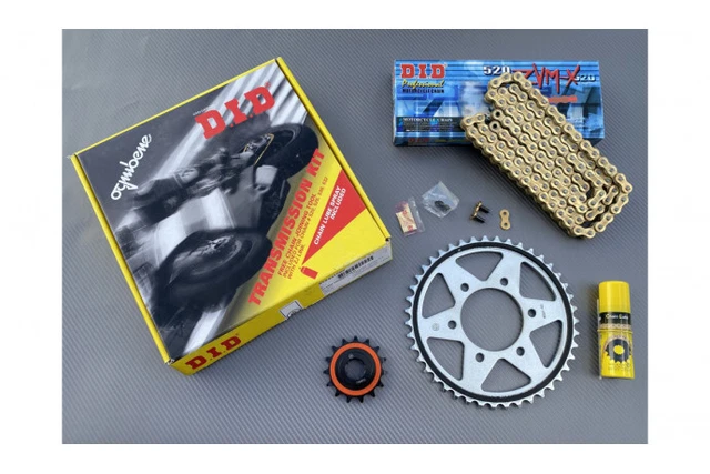 KIT DE CADENA DID KAWASAKI Z750R 2011-2013 15*43 520 VMX GOLD 112 ...