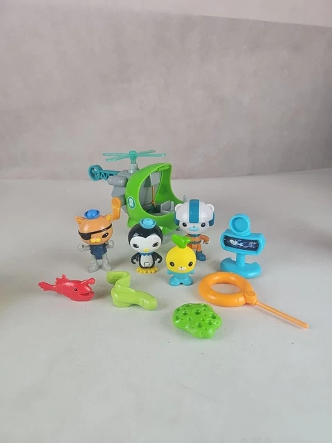 OCTONAUTS GUP H Helicopter Toy Bundle, Peso, Kwazii, Vegimal, Cbeebies ...