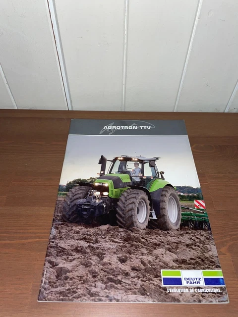 BROCHURE PROSPEKT PROSPECTUS TRACTEUR DEUTZ FAHR TTV tractor-traktor-john deere EUR 5,99 ...
