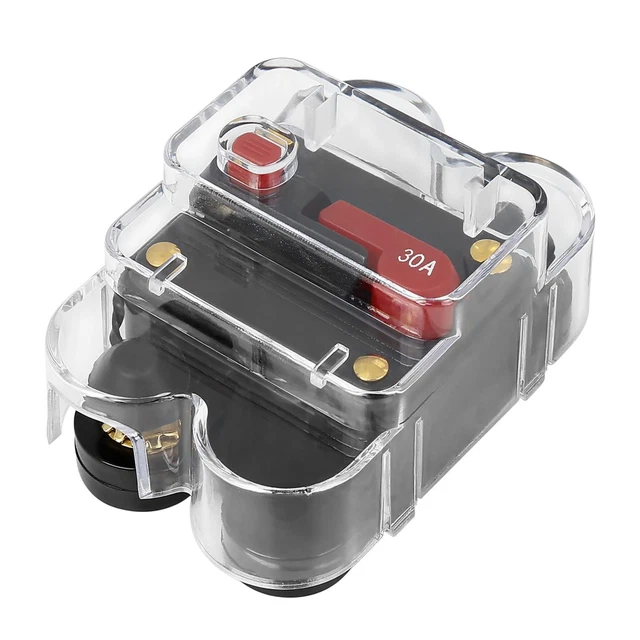 MANUALE RESET INLINEA Fusibile Invertitore Interruttore 30A per Auto ... MANUALE RESET INLINEA Fusibile Invertitore Interruttore 30A per Auto ...