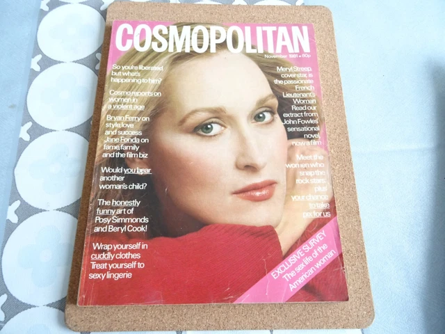 COSMOPOLITAN MAGAZINE NOVEMBER 1981 Meryl Streep Jan Fonda Bryan Ferry ...