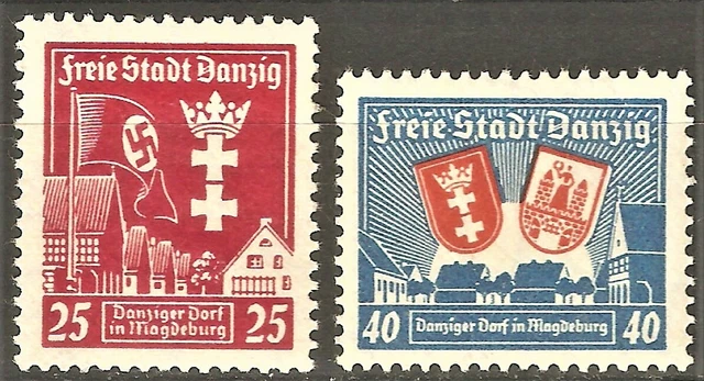 DR WWII DANZIG Germany Rare WW2 Stamp 1937 National Achievements ...