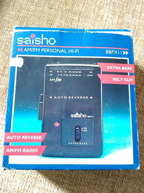 VINTAGE SAISHO BBFX II Am/Fm Personal Stereo Cassette New Sony ...