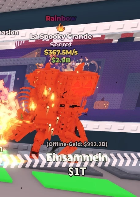 LA SPOOKY GRANDE Rainbow 367M Steal a Brainrot Secret sehr selten EUR ...