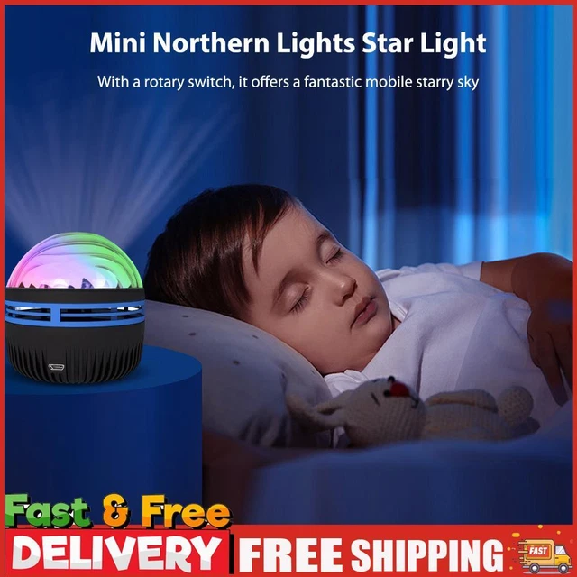 WATER RIPPLE PROJECTOR Light RGB Colorful Aurora Star Projection Lamp ...