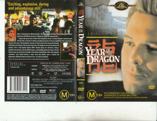 YEAR OF THE Dragon-1985-Mickey Rourke-Movie-DVD $19.95 - PicClick AU