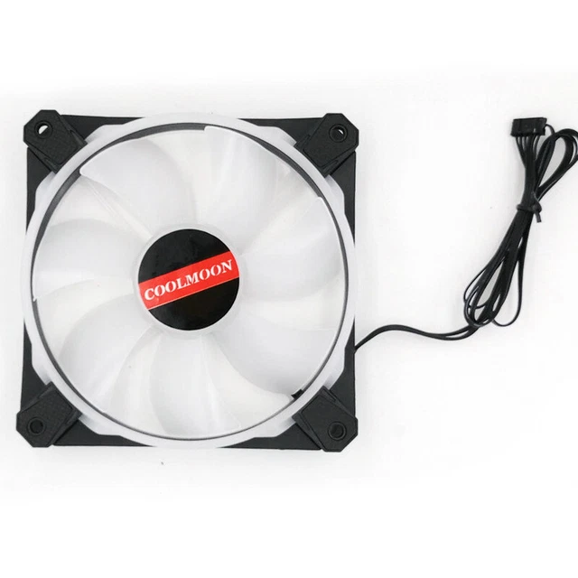 F- COMPUTER CASE PC Cooling Fan RGB Adjust 120Mm Quiet + IR Remote 1678 ...