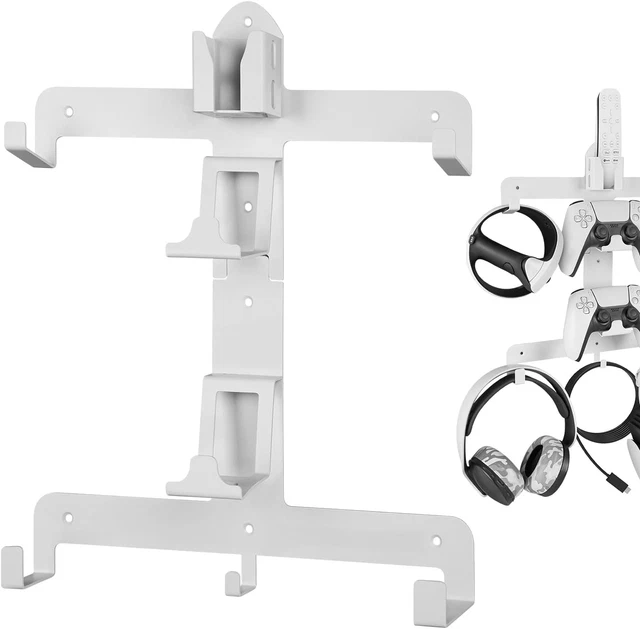 WALL MOUNT STAND Compatible with PSVR2 PS5, VR Headset and Controller ...