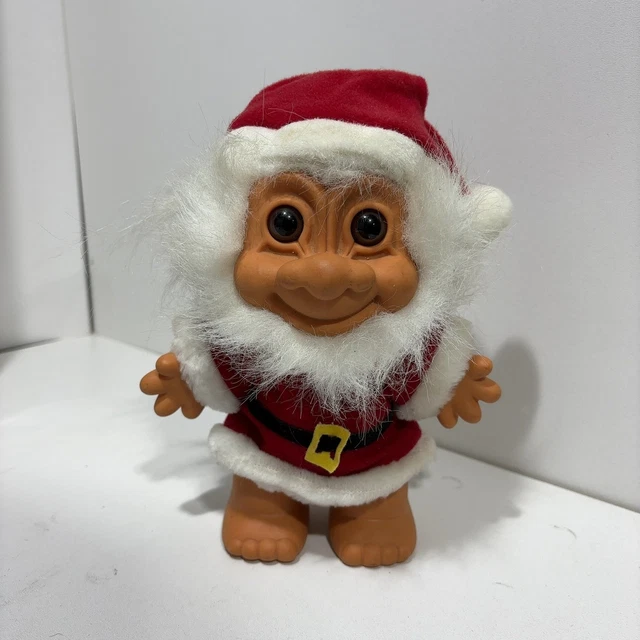 RUSS TROLL DOLL Santa Claus Outfit Plush Beard 25cm Vintage Christmas £ ...