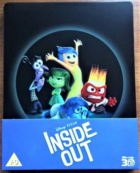 DISNEY PIXAR INSIDE Out 3D 3 Discs Bluray Steelbook Zavvi Exclusive NEW ...