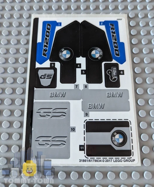 LEGO TECHNIC STICKER SHEET ONLY for Lego set 42063 BMW R 1200 GS ...