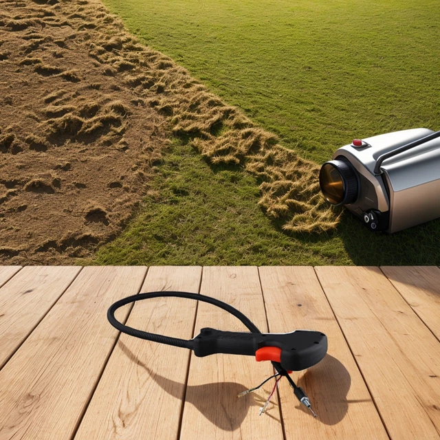 TONDEUSE DÉBROUSSAILLEUSE DÉBROUSSAILLEUSE poignée interrupteur ...