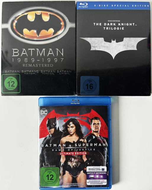 BATMAN * BLU-RAY Sammlung * The Dark Knight & 1989-1997 Box Trilogie Trilogy NEU EUR 29,90 ...