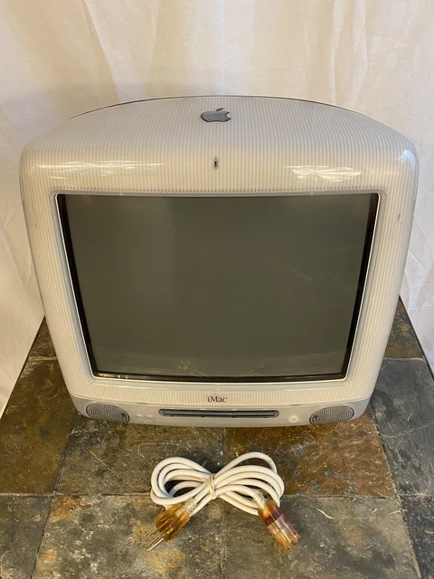 VINTAGE APPLE IMAC G3 1999 M5521 Mac OS 9.0 400MHz 512K 128MB 13GB ...