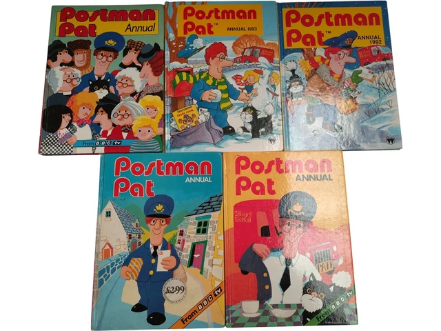 POSTMAN PAT ANNUAL Book Collection Set BBC TV 5 Books 1990s Children £3 ...