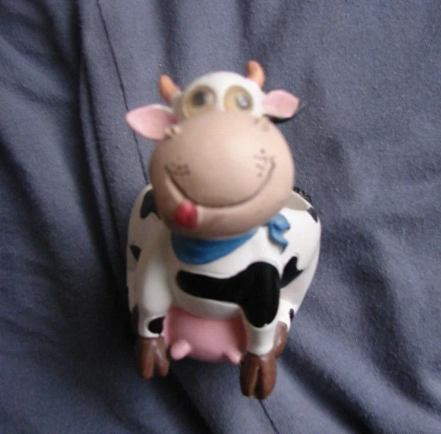 FIGURINE DE VACHE en porcelaine "PORTE CRAYON" DOOKIE COW'LECTION EUR 6 ...