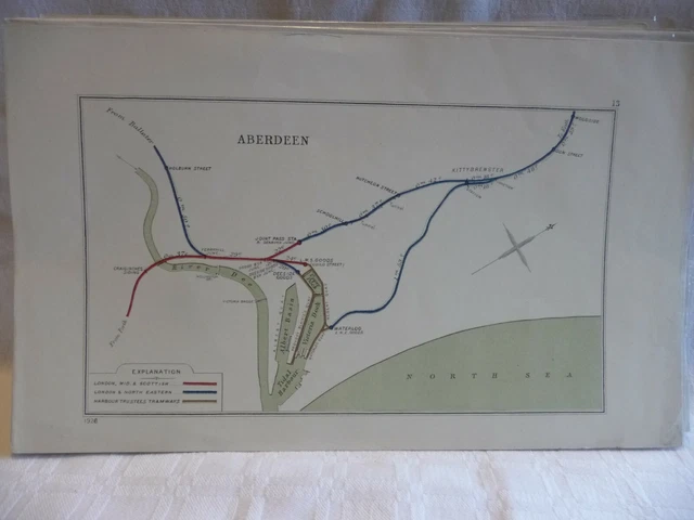 EA04 -0009- RAILWAY Clearing House Map - Aberdeen- 1928 £7.51 - PicClick UK
