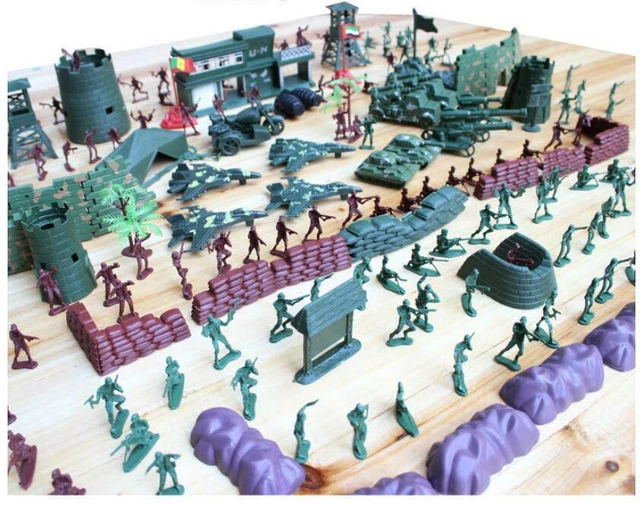 500PCS MILITARY SOLDIER Toy Kit Set Army Men 4cm Figures & Accessories ...