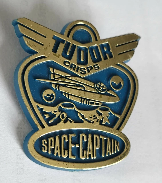 TUDOR CRISPS SPACE CAPTAIN BUTTON PIN BADGE 1970s PLASTIC £3.00 ...
