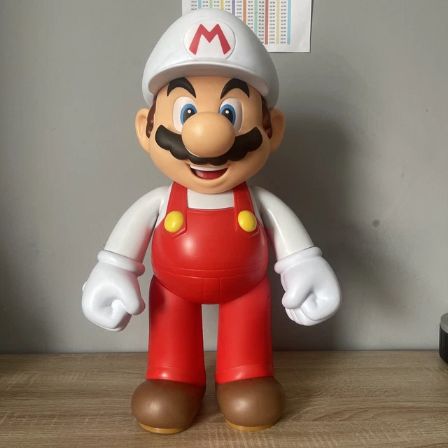 GIANT RARE RED & White Super Mario Figure Jakks World Of Nintendo 50Cm ...
