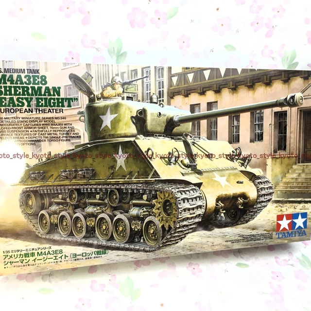 TAMIYA 1/35 US Medium Tank No.346 M4A3E8 Sherman Easy Eight Kit 53460 JPN IMPORT £51.32 ...