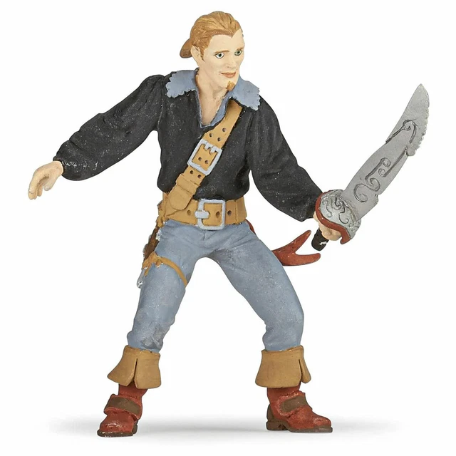 FIGURA DE HÉROE Pirata Papo 39472 Piratas Y Corsarios Detallada EUR 13 ...