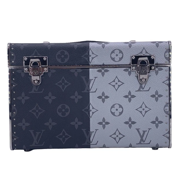 LOUIS VUITTON MONOGRAM Eclipse Split Mini Box Trunk Bag M21022 Cosmetic ...
