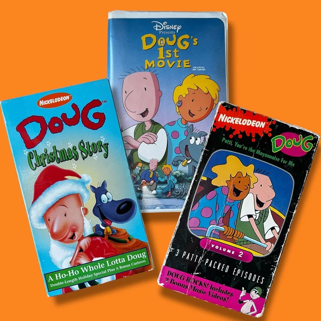 DOUG VHS TAPE LOT Nickelodeon Doug's 1st Movie Christmas Story Volume 2 ...