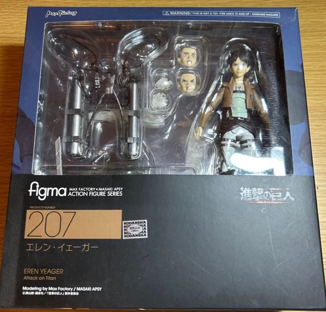 FIGURA DE ACCIÓN Figma Attack on Titan Eren Yeager 207 Max Factory EUR ...