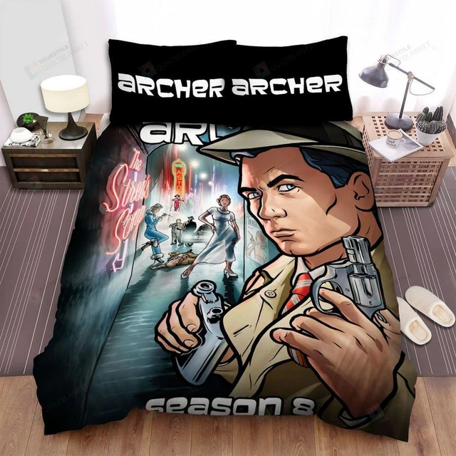 ARCHER SEASON 8 Poster Quilt Duvet Cover Set Single Bedclothes Doona ...