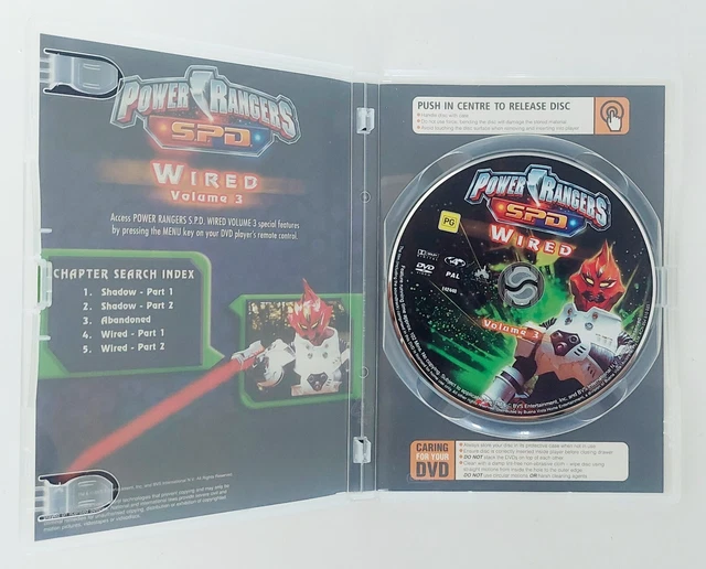POWER RANGERS SPD Wired Volume 3 Good Condition DVD REGION 4 PAL £3.70 ...