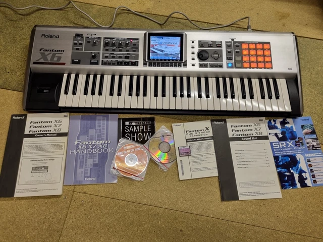 ROLAND FANTOM X6 Workstation Keyboard With 4 special expansion boards ...
