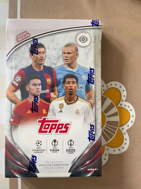 TOPPS 23/24 UEFA Club Competitions Hobby Box - Guaranteed Autograph ...