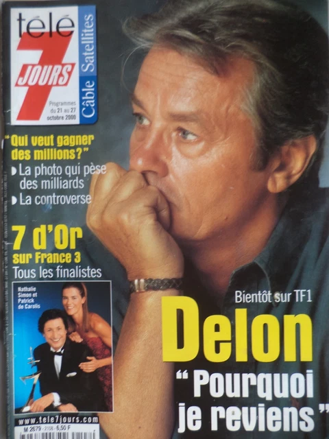 MAGAZINE &TÉLÉ 7 Jours" n° 2108 Alain DELON - Francis Huster - Michael Douglas EUR 4,50 ...