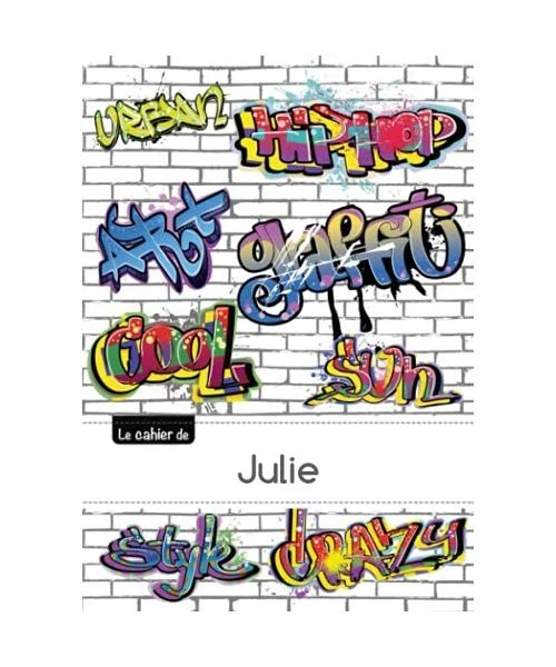 LE CARNET DE julie: Le carnet de julie - blanc, 96p, a5 - graffiti ...