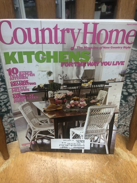 COUNTRY HOMES MAGAZINE April 2001 Kitchens For The Way You Live £7.05 ...