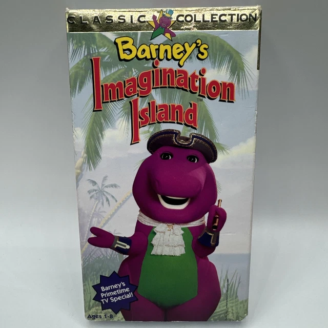 BARNEYS IMAGINATION ISLAND Classic Collection White VHS 2003 Tested £8. ...